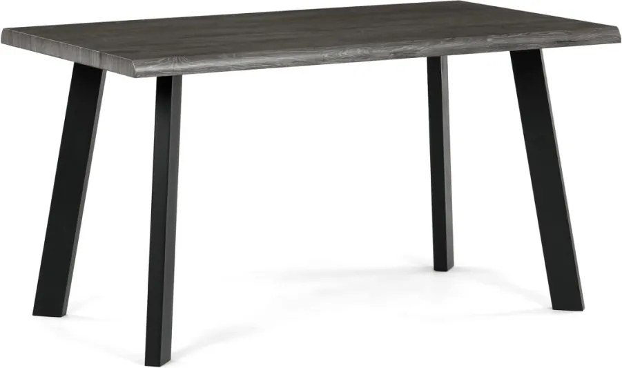 Jídelní stůl HT-F4514 GREY, mdf, šedý dub (140 x 80) cm Šedá