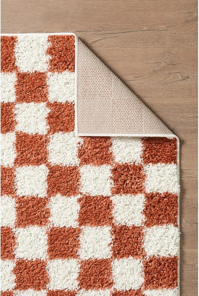 Krémový/v terakotové barvě koberec 80x150 cm Grida – ESTE