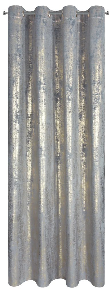 ZATEMŇOVACÍ ZÁVĚS NA KROUŽCÍCH RENIA 140X250 CM VZOROVANÁ