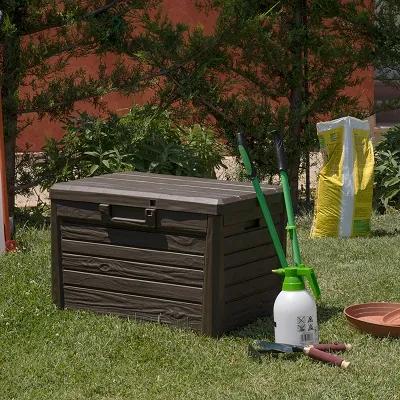 Toomax Plastmeccanica Zahradní úložný box na nářadí a polstry FLORIDA 120 L  - barva hnědá 158028H | BIANO