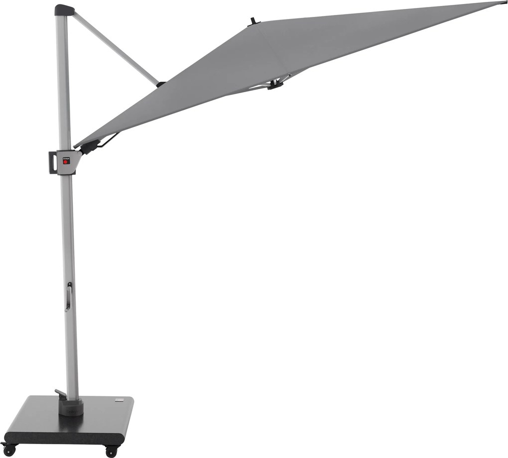 Knirps HYPERION 330 x 240 PRESTIGE - luxusní výkyvný zahradní slunečník s boční tyčí