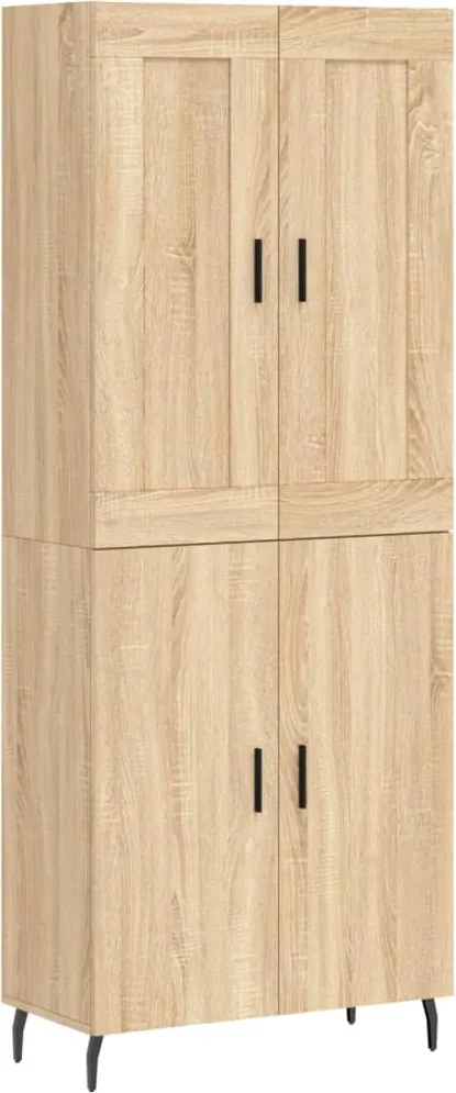 Skříň highboard dub sonoma 69,5 x 34 x 180 cm kompozitní dřevo 3199572