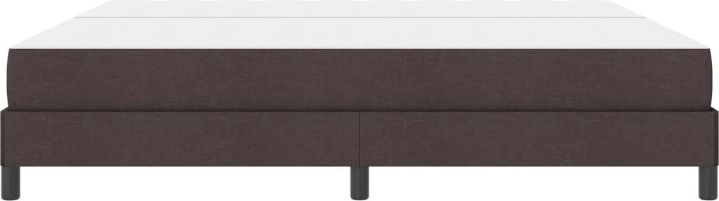 Postel s boxspringem Tmavě hnědá 200 x 200 cm textil 3398517