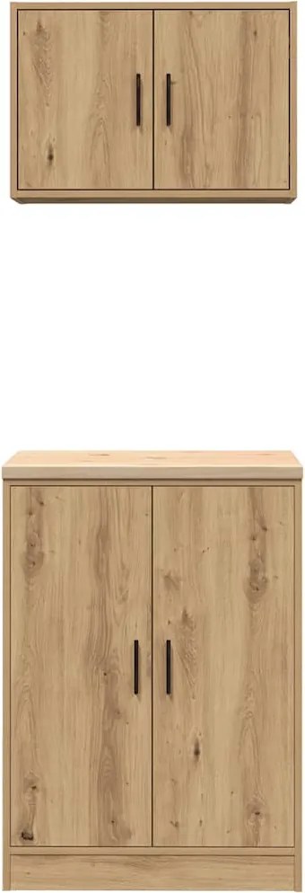Garážové skříně 2 ks dub artisan kompozitní dřevo 3328313