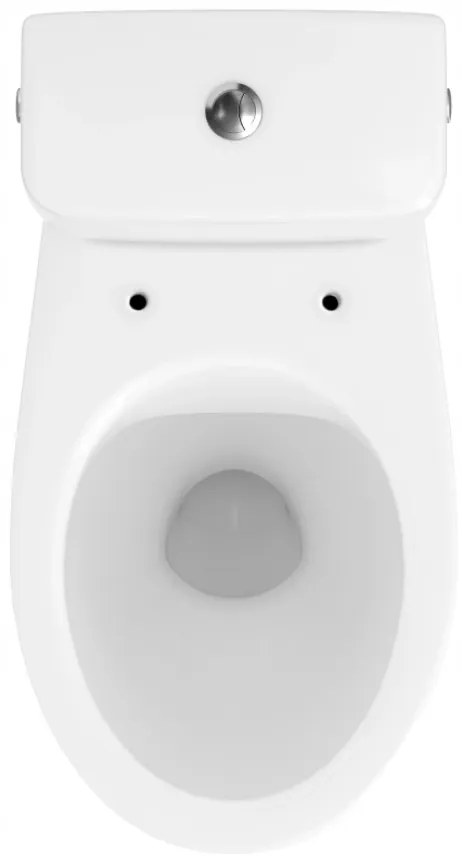 Cersanit Cersania SimpleOn 010 - WC kombi 3/6l + sedátko s pomalým zavíráním z duroplastu, horizontální odpad, bílá, K11-2339