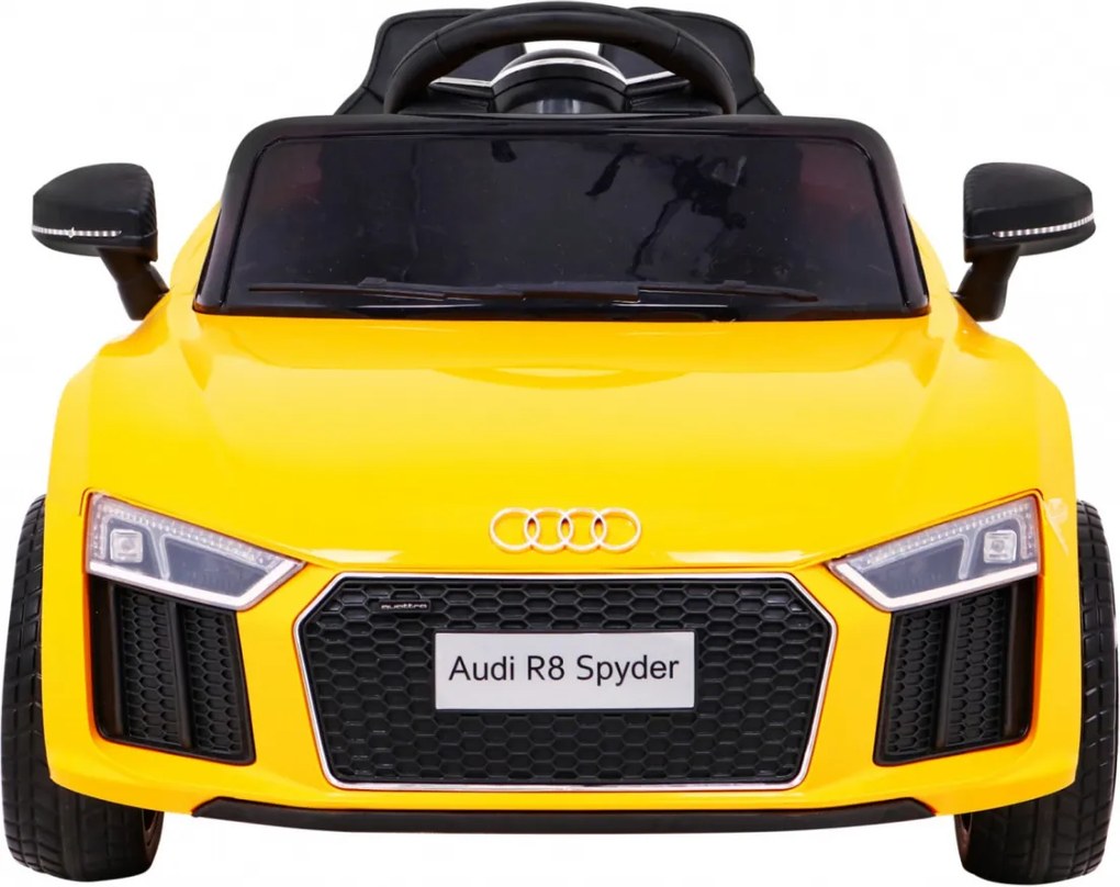 Ramiz Elektrické autíčko Audi R8 pro děti žluté + dálkové ovládání
