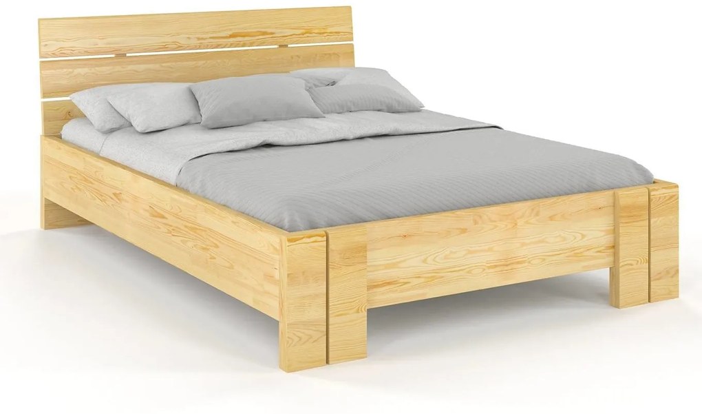 Prodloužená postel Arhus - borovice   , Borovice přírodní, 160x220 cm