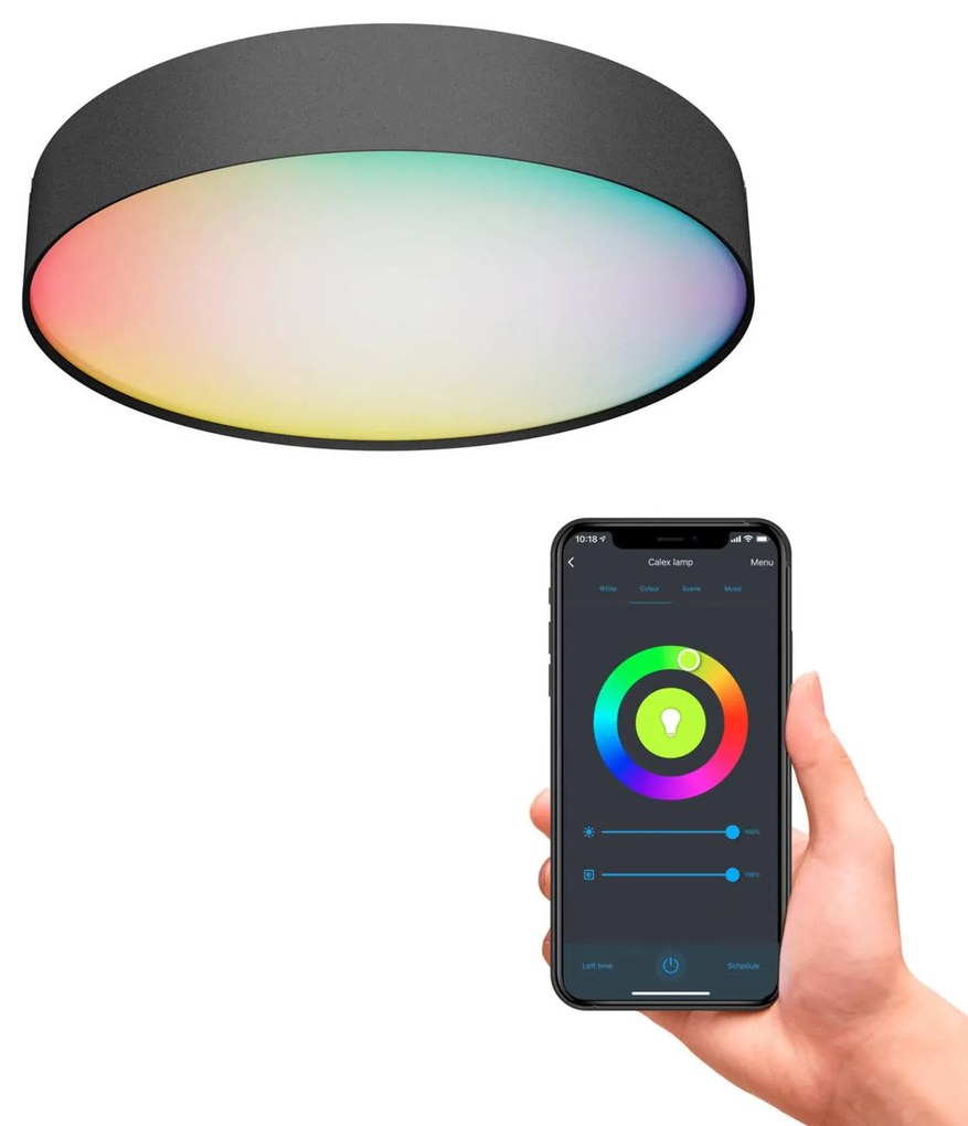 Stropní svítidlo LED Calex Smart Fabric, 30 cm