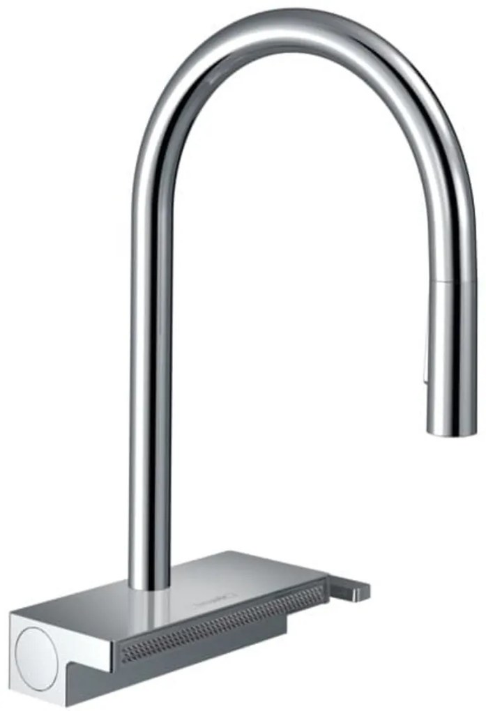 Dřezová baterie Hansgrohe Aquno s vytahovací sprškou, 3 proudy chrom 73837000