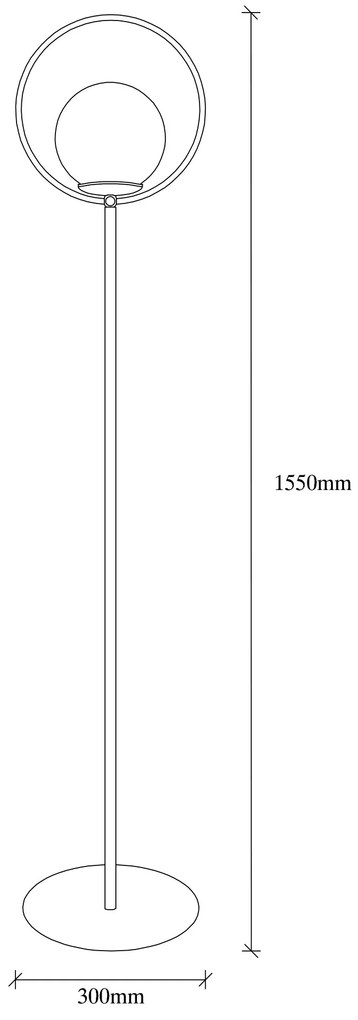 OPVIQ Stojací lampa LIK kulatá 584TTM1515