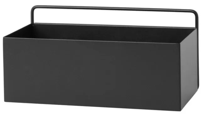 Ferm Living Nástěnný box Wall Box Rectangle, black