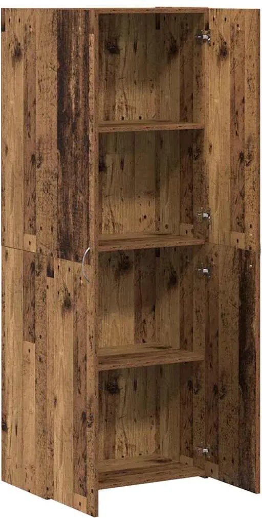 Kancelářská skříň Staré dřevo 60 x 32 x 152,5 cm 3365558