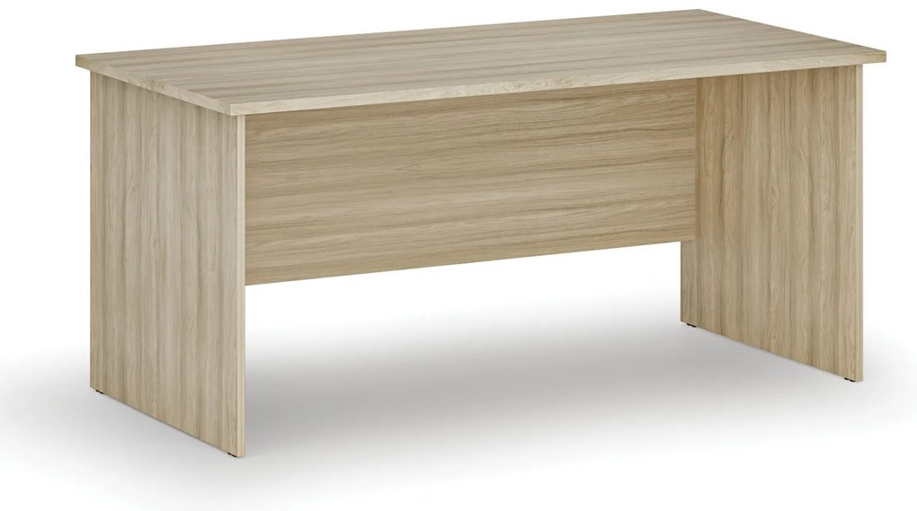 Kancelářský psací stůl PRIMO WOOD, 160x80 cm, dub přírodní