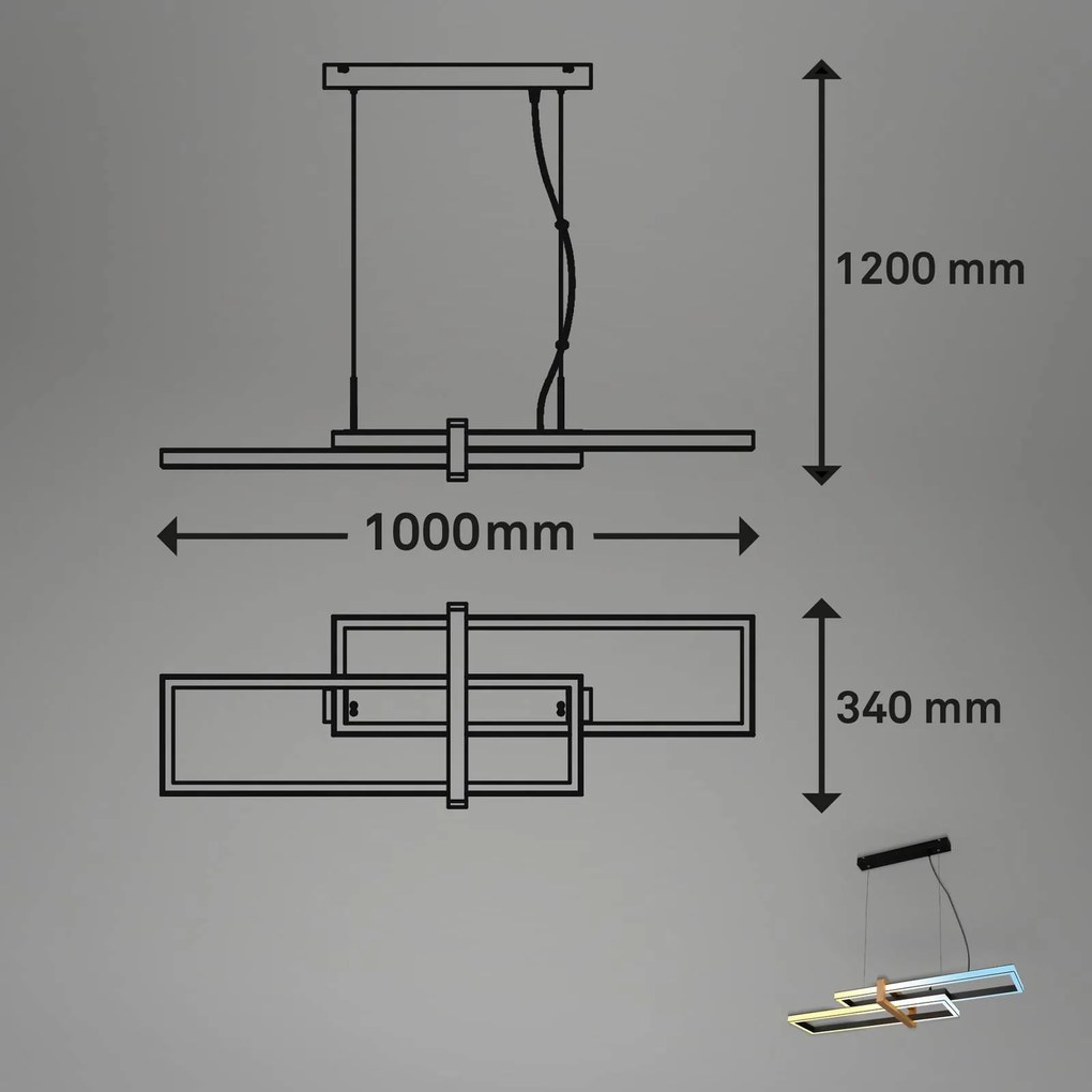 LED závěsné světlo 4768015 CCT dálkové ovládání