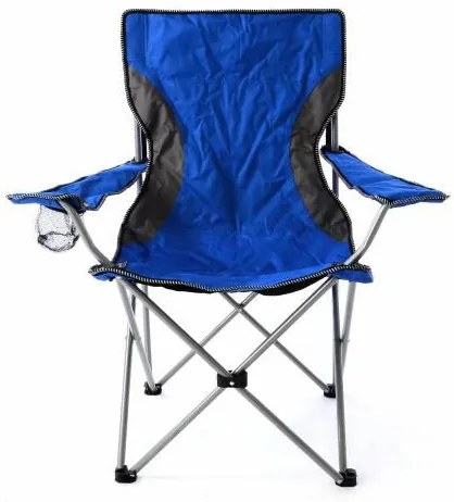 Divero 40779 Skládací zahradní židle - modrošedá