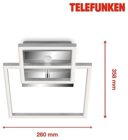 Telefunken 318608TF - LED Stropní svítidlo se senzorem FRAME LED/17W/230V 3000K