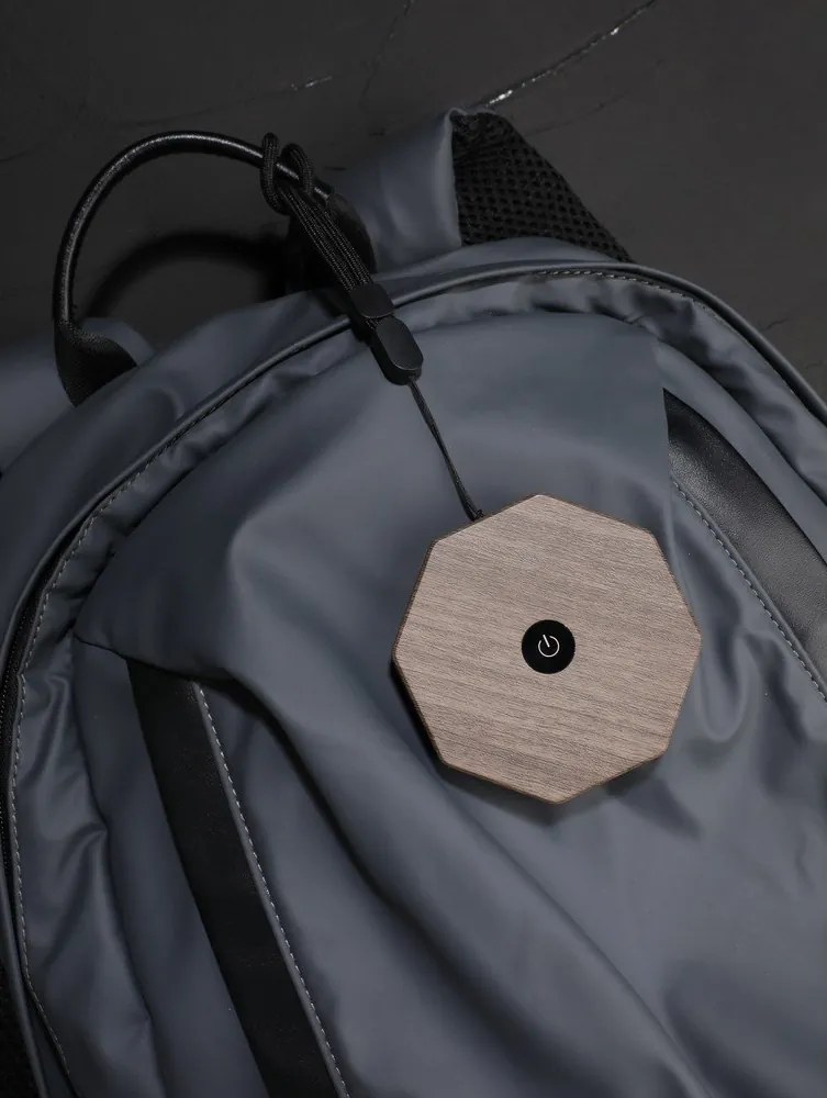 Bílá/šedá přenosná světelná dekorace na USB ø 8 cm Twist – Gingko