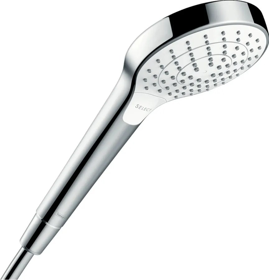 Hansgrohe Croma Select S, ruční sprcha, 3jet, EcoSmart 9 l/min, bílá-chromová, HAN-26803400