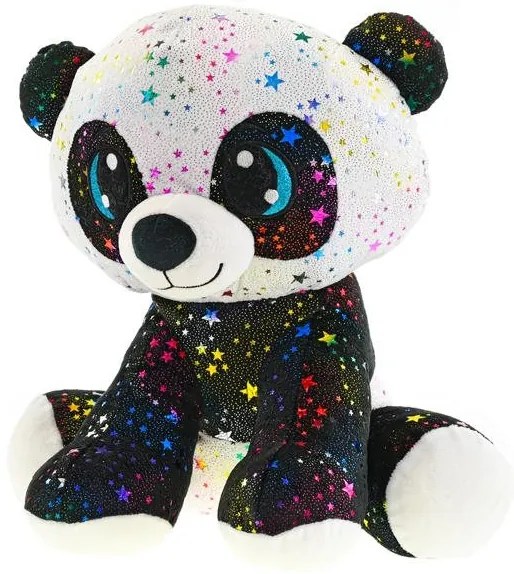 Mikrotrading panda star sparkle plyšová 35 cm sedící