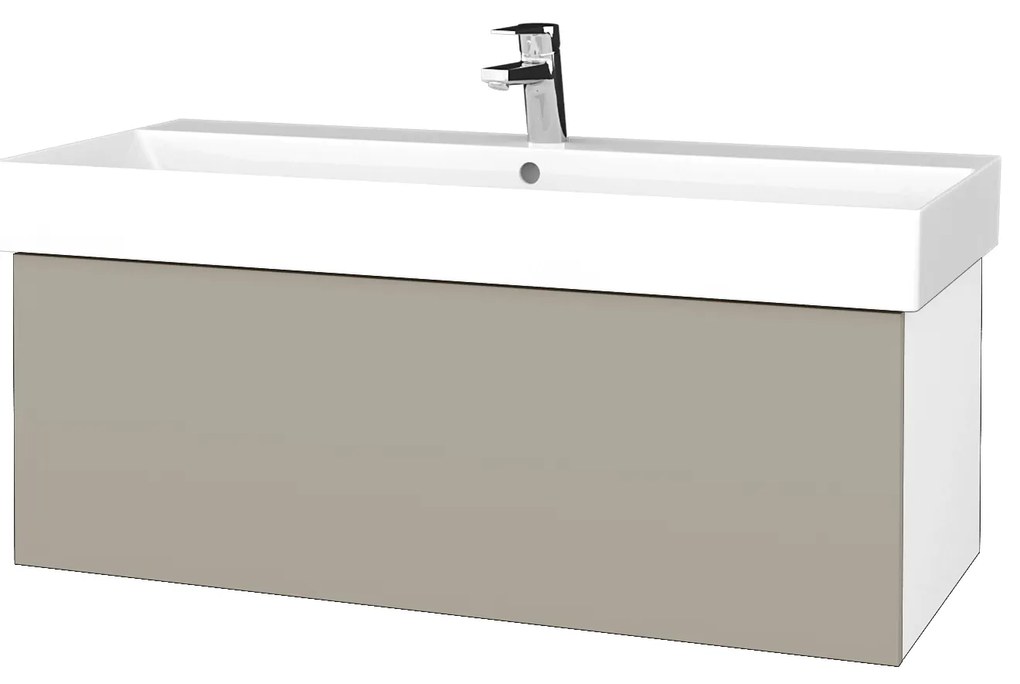 Dřevojas Koupelnová skříň VARIANTE SZZ 100 Varianta: N01 Bílá lesk / L01 Bílá vysoký lesk
