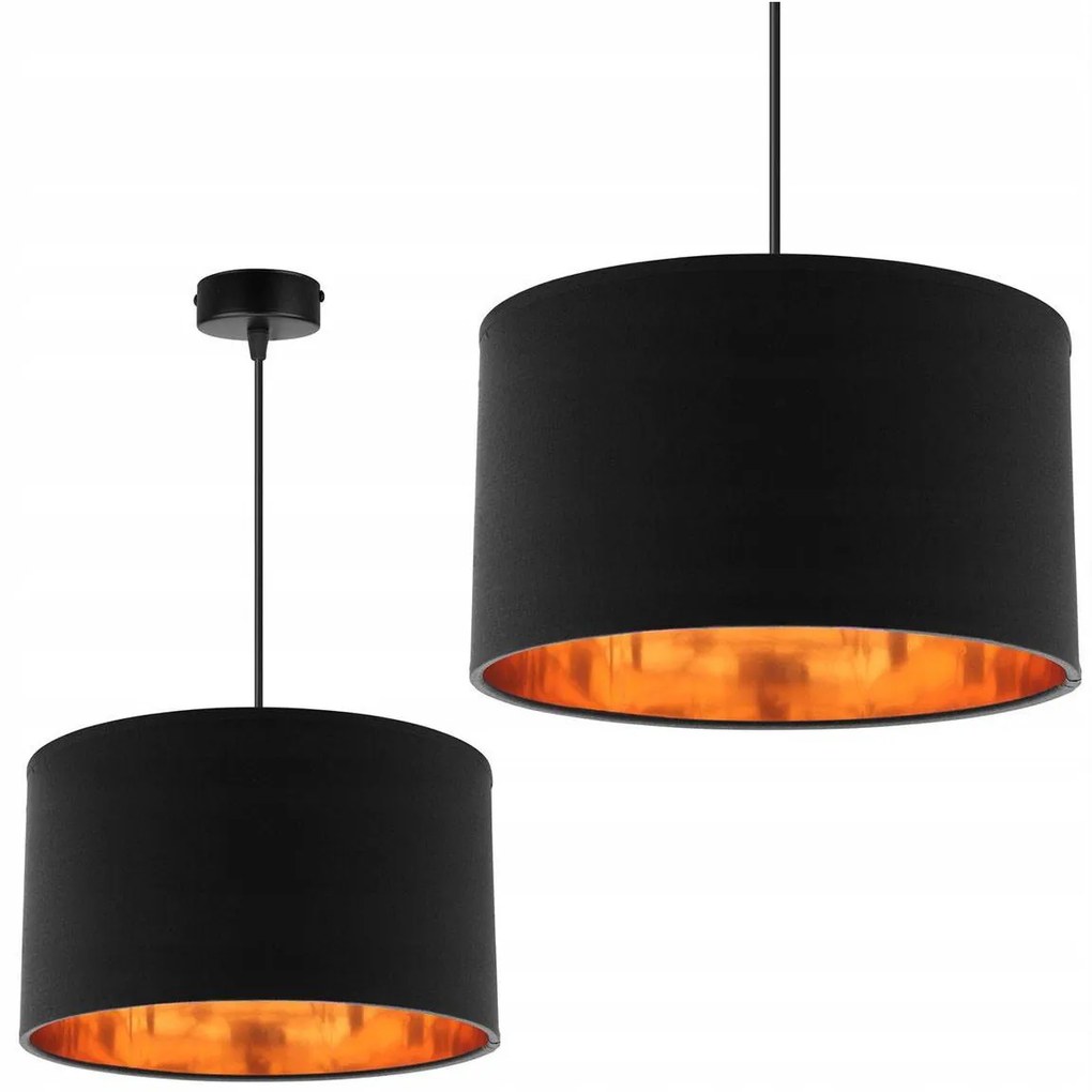 Závěsné svítidlo Shade, 1x textilní stínítko (výběr ze 6 barev), (výběr ze 3 barev konstrukce), (fi 35cm), g