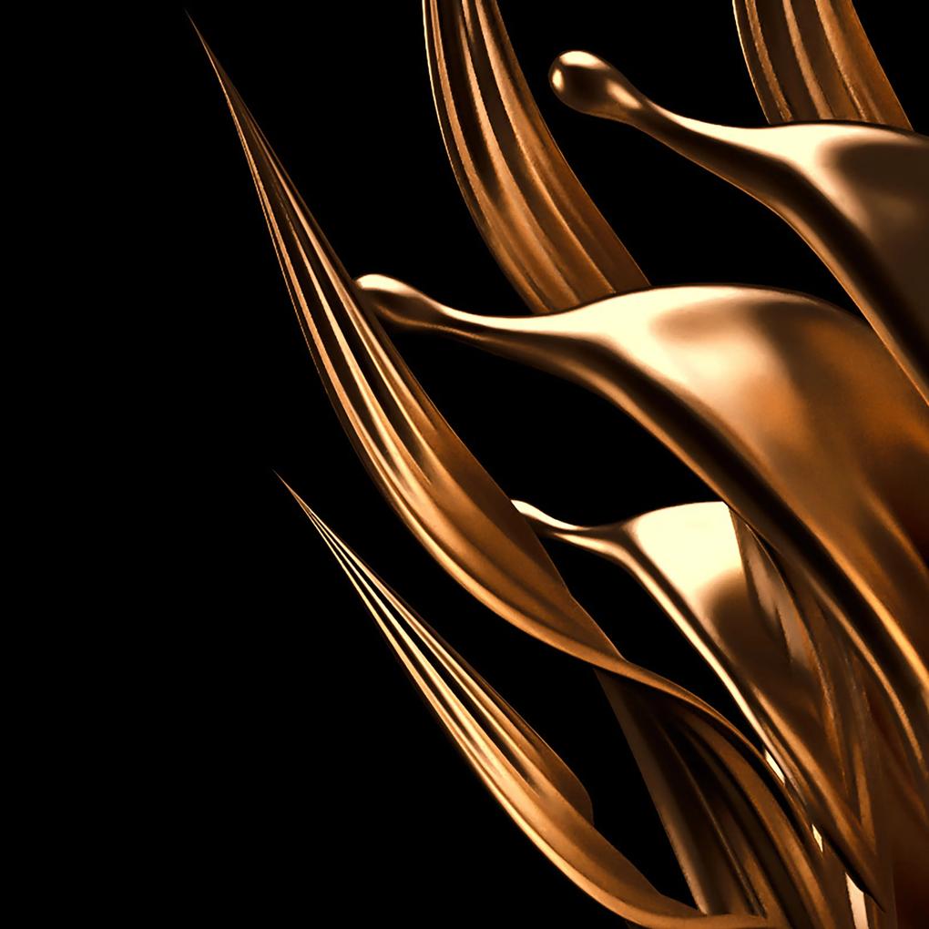 Malvis ® Tapeta zlatý květ Vel. (šířka x výška): 360 x 260 cm