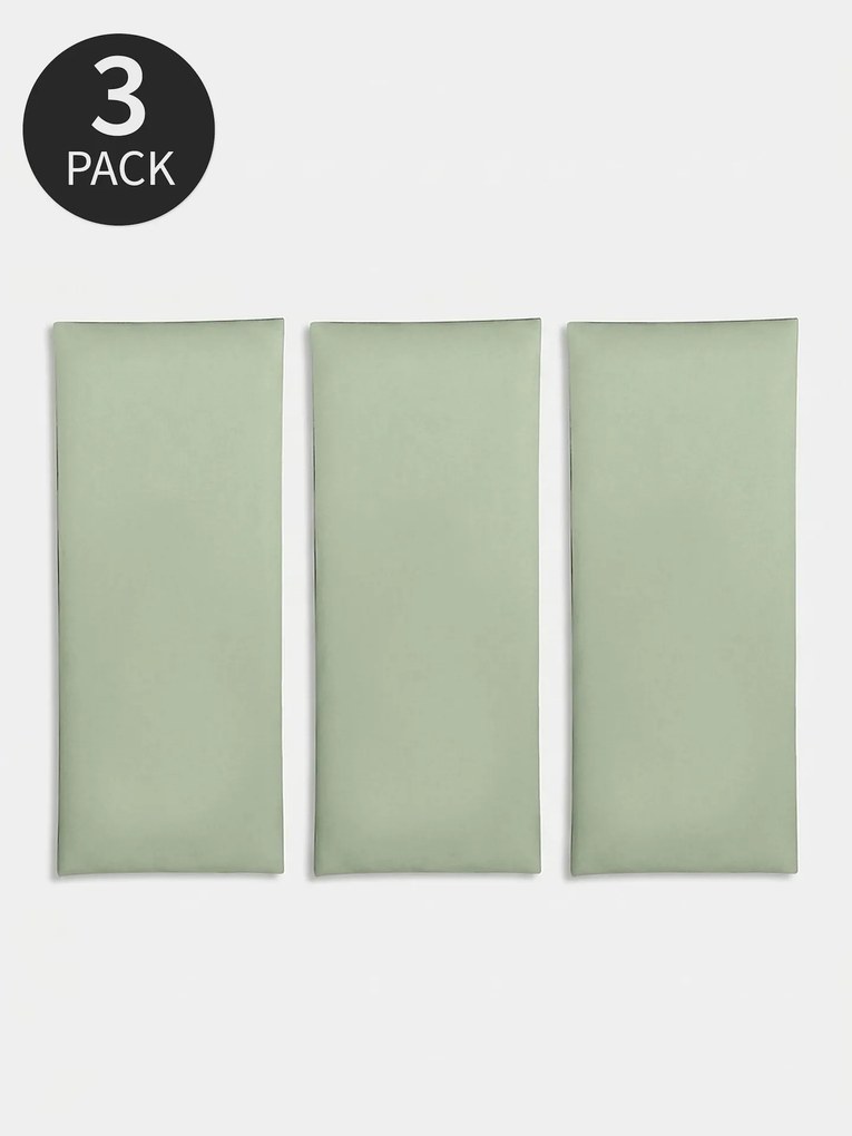 Sinsay - Obdélníkové čalouněné panely 3 pack - zelená