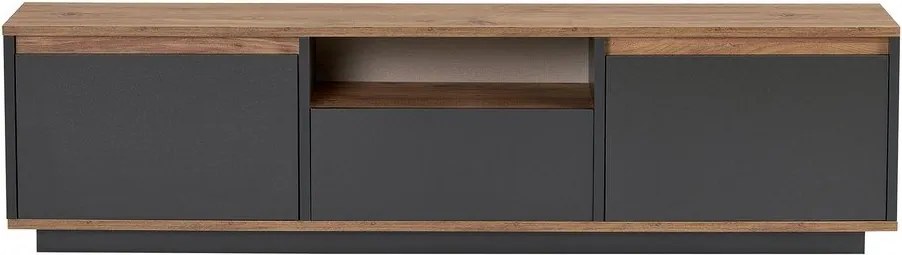 Antracitový TV stolek 160x42x30 cm Sentinel – Kalune Design