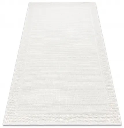 Dywany Luszczow Kusový koberec TIMO 5979 SISAL venkovní rám bílý Rozměr koberce: 140 x 190 cm