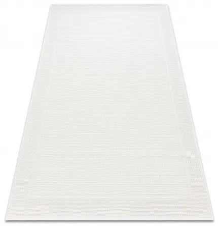 Dywany Luszczow Kusový koberec TIMO 5979 SISAL venkovní rám bílý Rozměr koberce: 200 x 290 cm