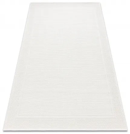 Dywany Luszczow Kusový koberec TIMO 5979 SISAL venkovní rám bílý Rozměr koberce: 60 x 250 cm