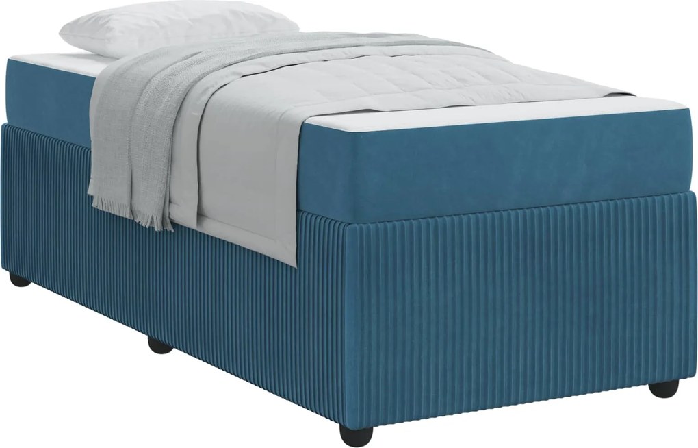 Rám postele Modrá 90 x 200 cm textil 3398351