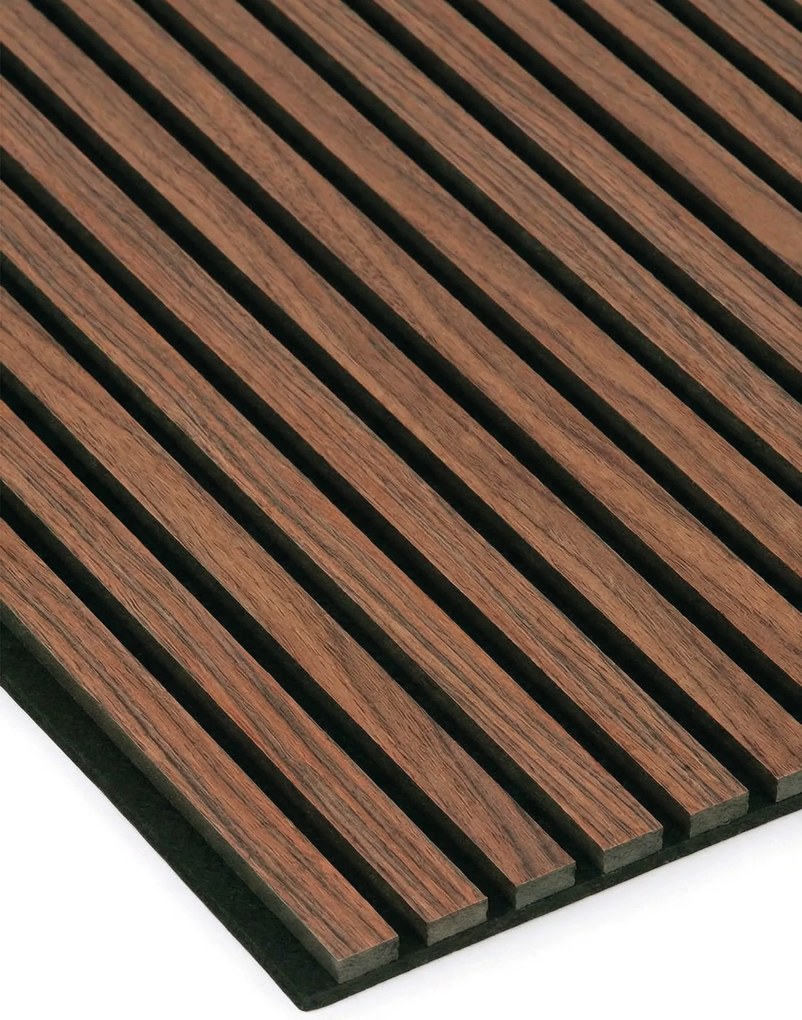 Dřevěný akustický panel, 2400 x 600 mm, B2BP010, balení 5 ks, zlatý teak