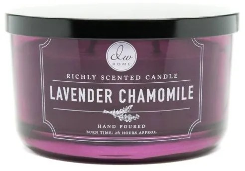 DW Home Vonná svíčka ve skle Levandule a heřmánek - Lavender Chamomile, 12,8oz