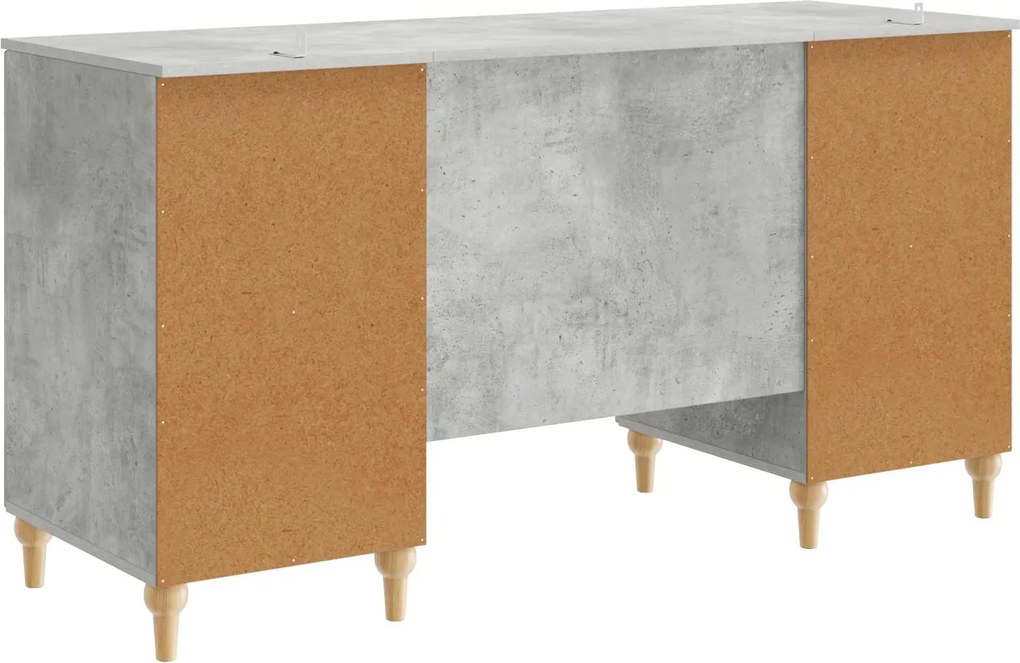 Stůl Betonově šedá 142,5 x 50 x 75 cm Kompozitní dřevo 3414579