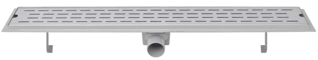 vidaXL Marketos Rovný sprchový odtokový žlab 2 ks linky 830x140mm nerezová ocel