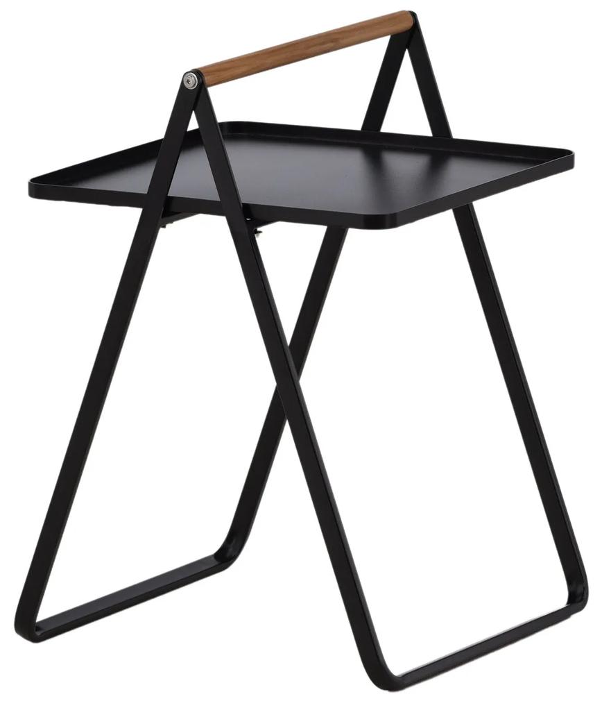 Odkládací stolek Clarin, černý, 45x45x58,50