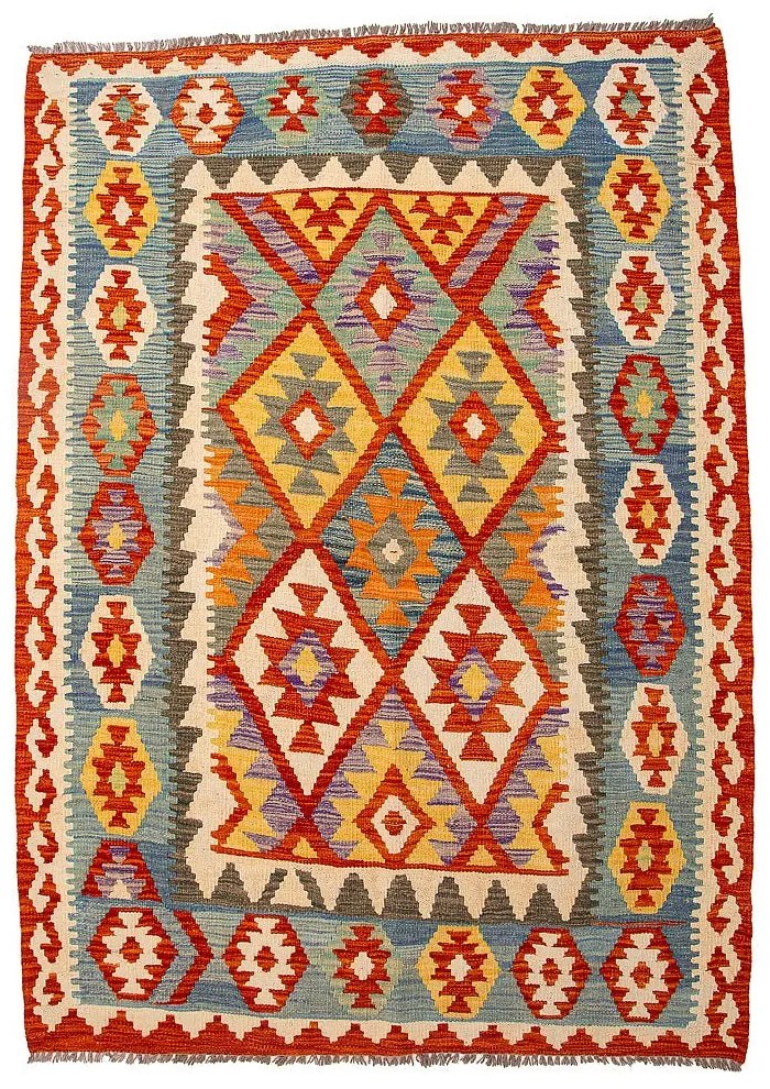 Vlněný kilim "Modrá síň"