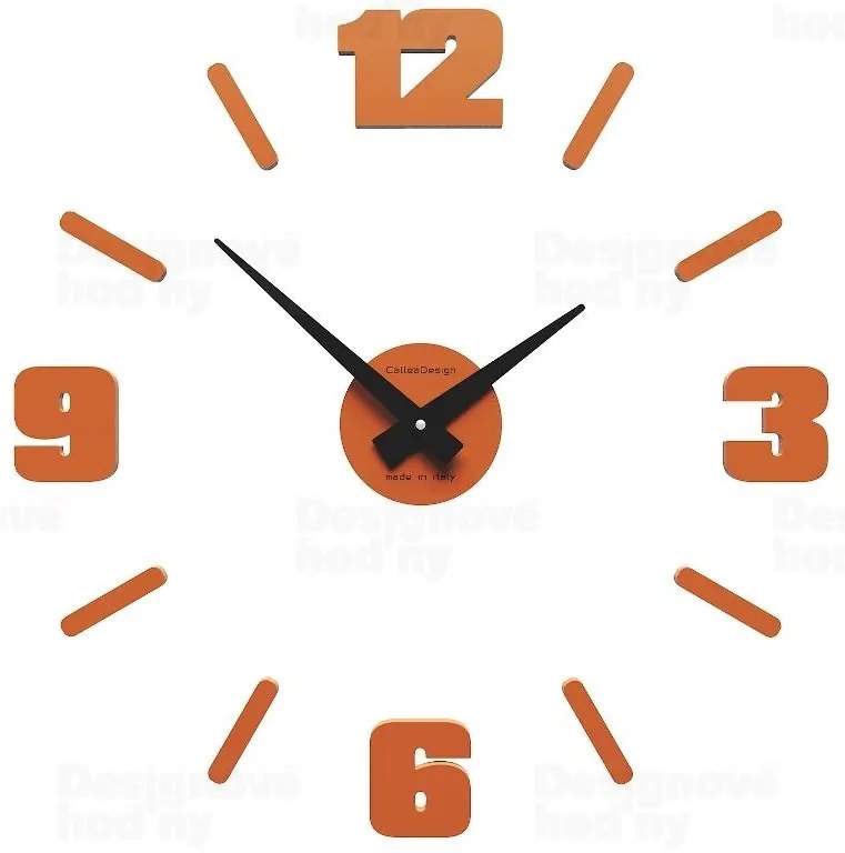 CalleaDesign 10-304 Michelangelo S oranžová-63 - ral2004 50cm nalepovací hodiny