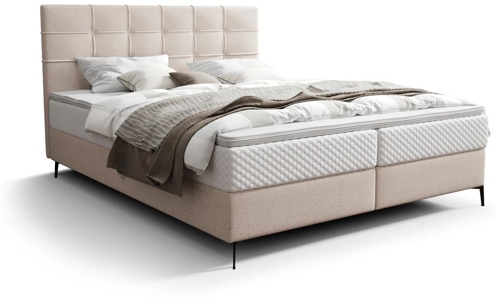Manželská postel 160 cm Infernus Bonell (tmavě šedá) (s roštem, s úl. prostorem). 1082306