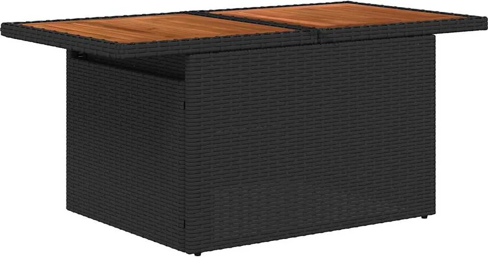 Sada zahradních pohovek 6 ks Černá a hnědá 3349778