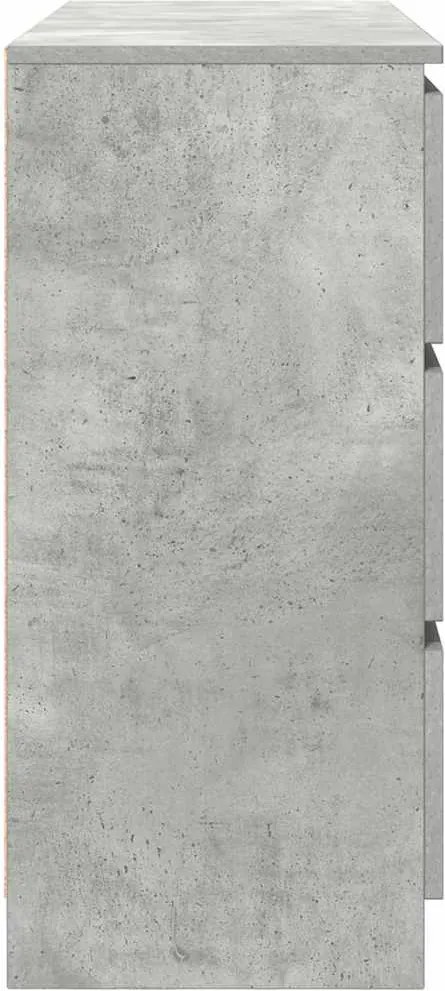Příborník betonově šedý 100x35x76 cm Dřevěné konstrukce 3328501