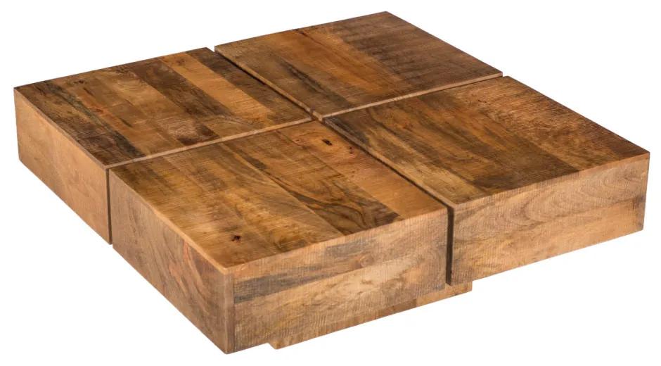 Massive home | Dřevěný konferenční stolek 80x80 Alabama mango - VÝPRODEJ MH040WX