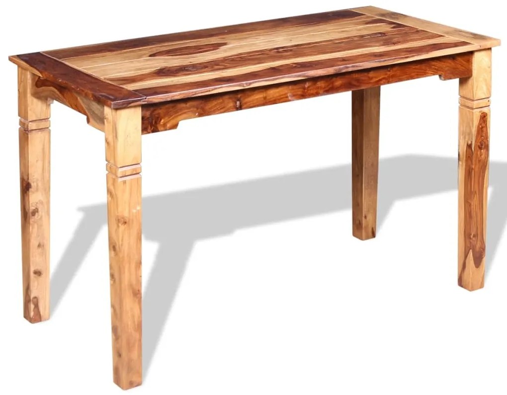 243963 vidaXL Jídelní stůl, masivní sheeshamové dřevo, 120x60x76 cm
