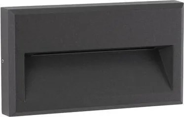 NV 9492670 Venkovní nástěnné svítidlo RIO antracitový hliník a čiré sklo LED 6W 3000K 220-240V 266st. IP65 - NOVA LUCE