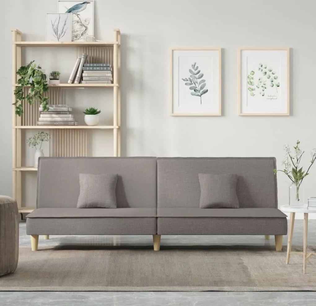 vidaXL Rozkládací pohovka textil [351904] Barva: taupe