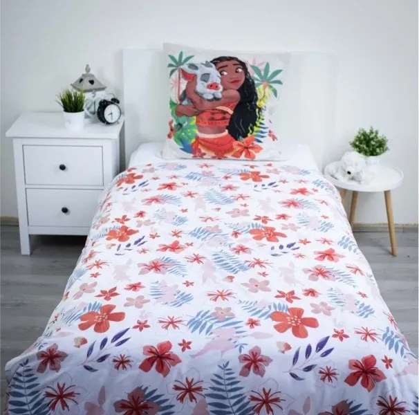 Jerry Fabrics Povlečení Vaiana Tropicool 140x200, 70x90 cm