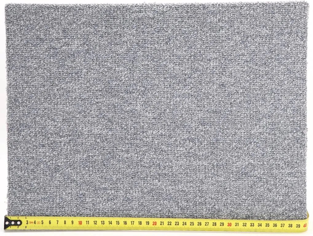 Condor Carpets, Metrážový koberec Extreme 74, zátěžový, na míru, šíře 4m, šedá, ab (mřížka), chodba / předsíň