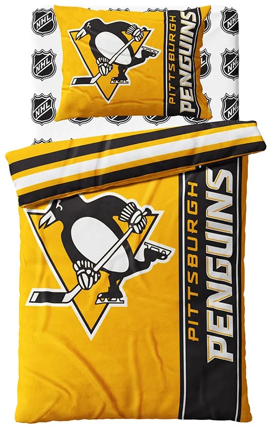 Mikroplyšové povlečení NHL Pittsburgh Penguins Belt
