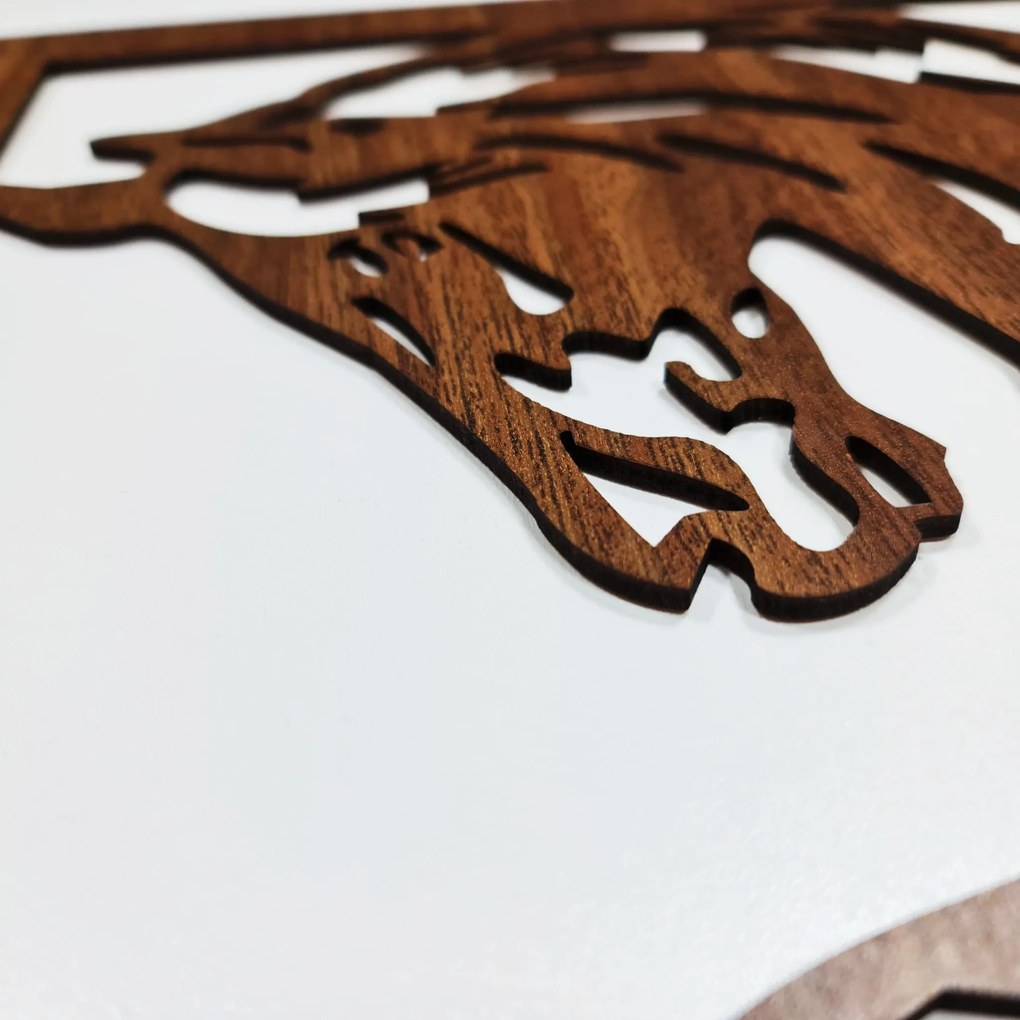 dřevo života Dřevěný obraz Kůň Zvolte rozměr (cm): 60x36, Zvolte barvu dekoru: Buk